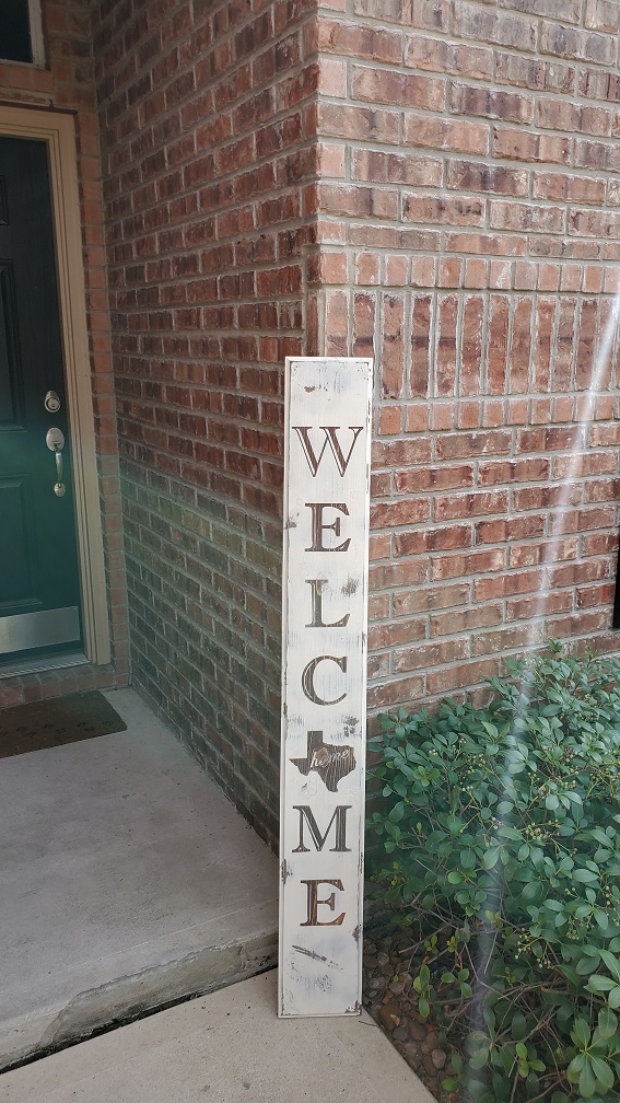 DIY Antique Style Welcome Sign - Wicked Handy