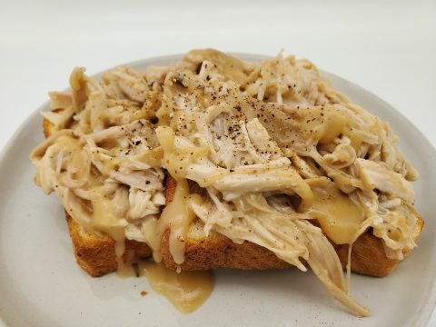 Open Faced Turkey Sandwich | Wicked Handy