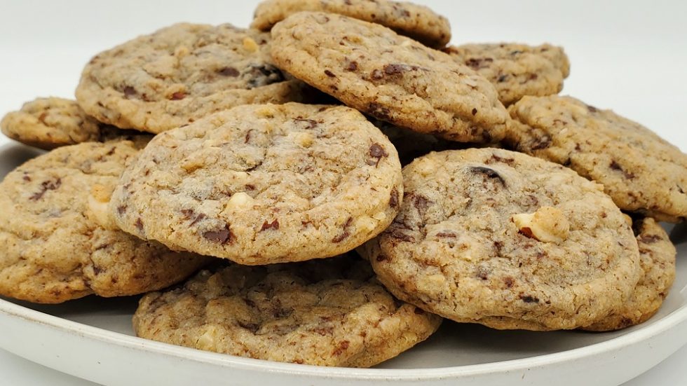 Dark Chocolate Espresso Hazelnut Cookies | Wicked Handy